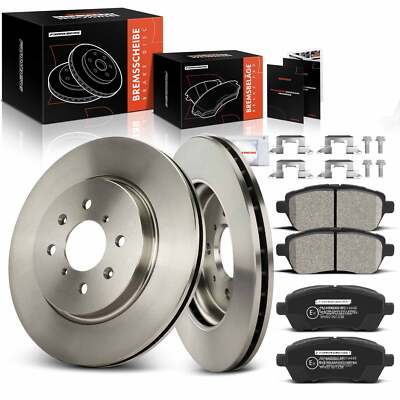 Brake Discs & Brake Pads Front 256mm for Suzuki Swift III FZ NZ 10-ON ...
