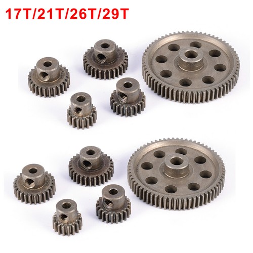 10PCS 11164 Metal Spur Diff Main Gear &Motor Pinion Cogs For 1/10 RC ...