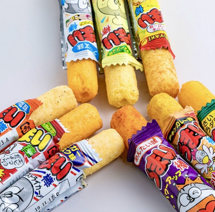 Japanese Popular Snack UMAIBO 50 Bars Japan Dagashi/Random Flavor Large ...