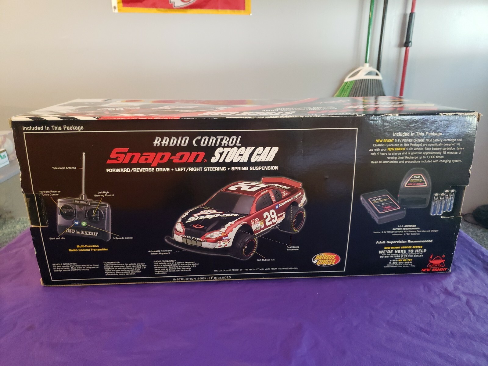 NEW Snap-on RC NASCAR Radio Control Stock Car #29 Kevin Harvick NOS 9 ...