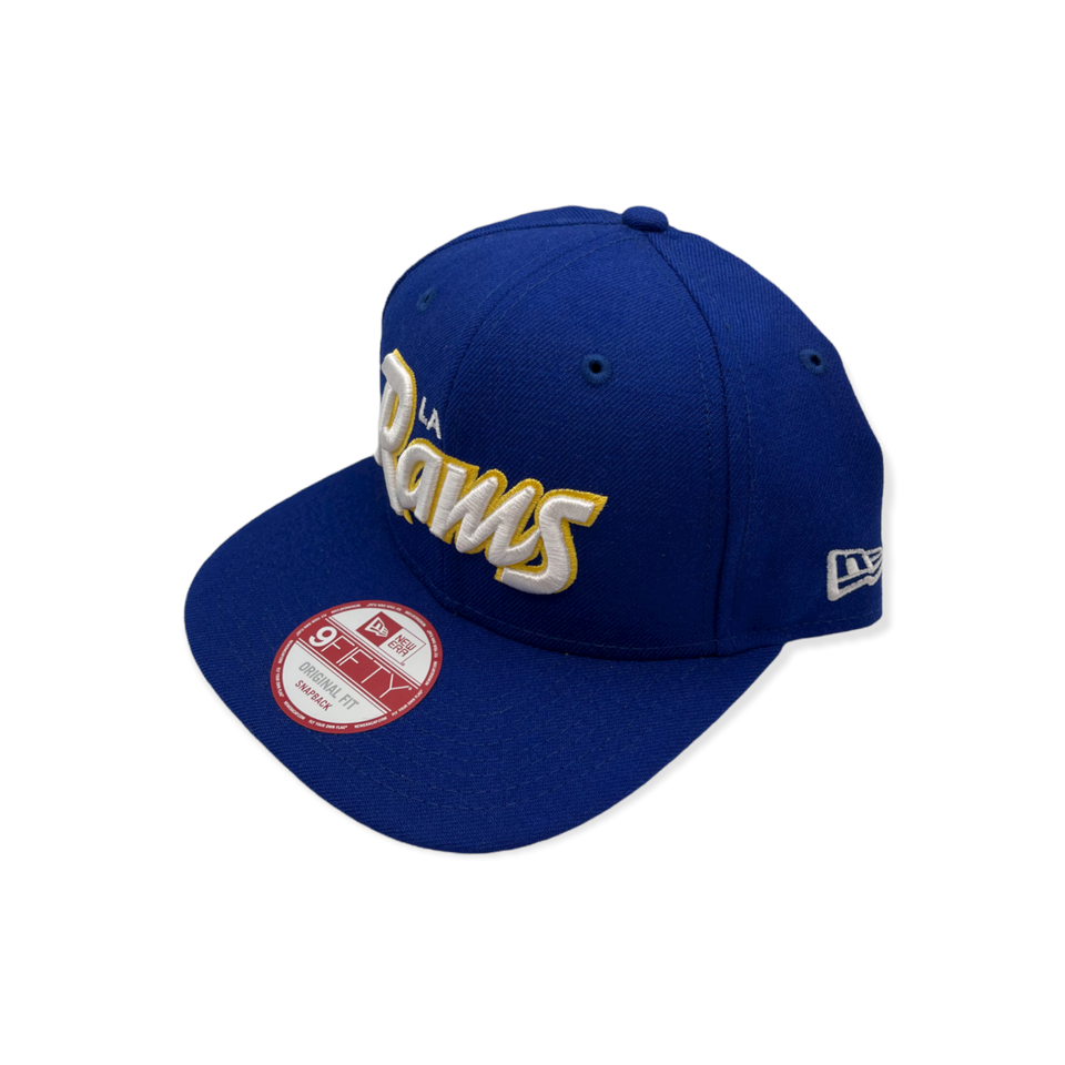 New Era Los Angeles Rams 9Fifty Retro Script Original Fit Adjustable ...