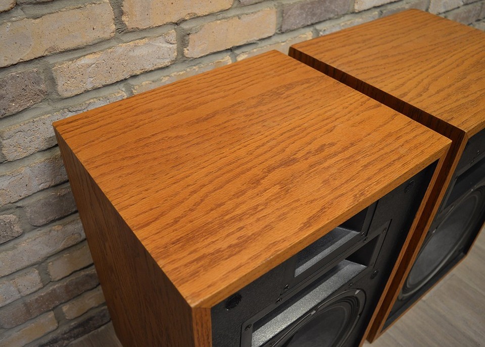 Klipsch Heresy II Loudspeakers, Oiled Oak Veneer with Classic Grills | eBay