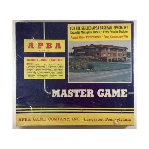 APBA Baseball Baseball (Master Major League Ed Game) - No Cards! Box ...