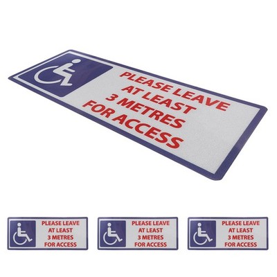 4 Pcs Disability Sticker Disabled Warning Sign Wheelchair Stickers ...