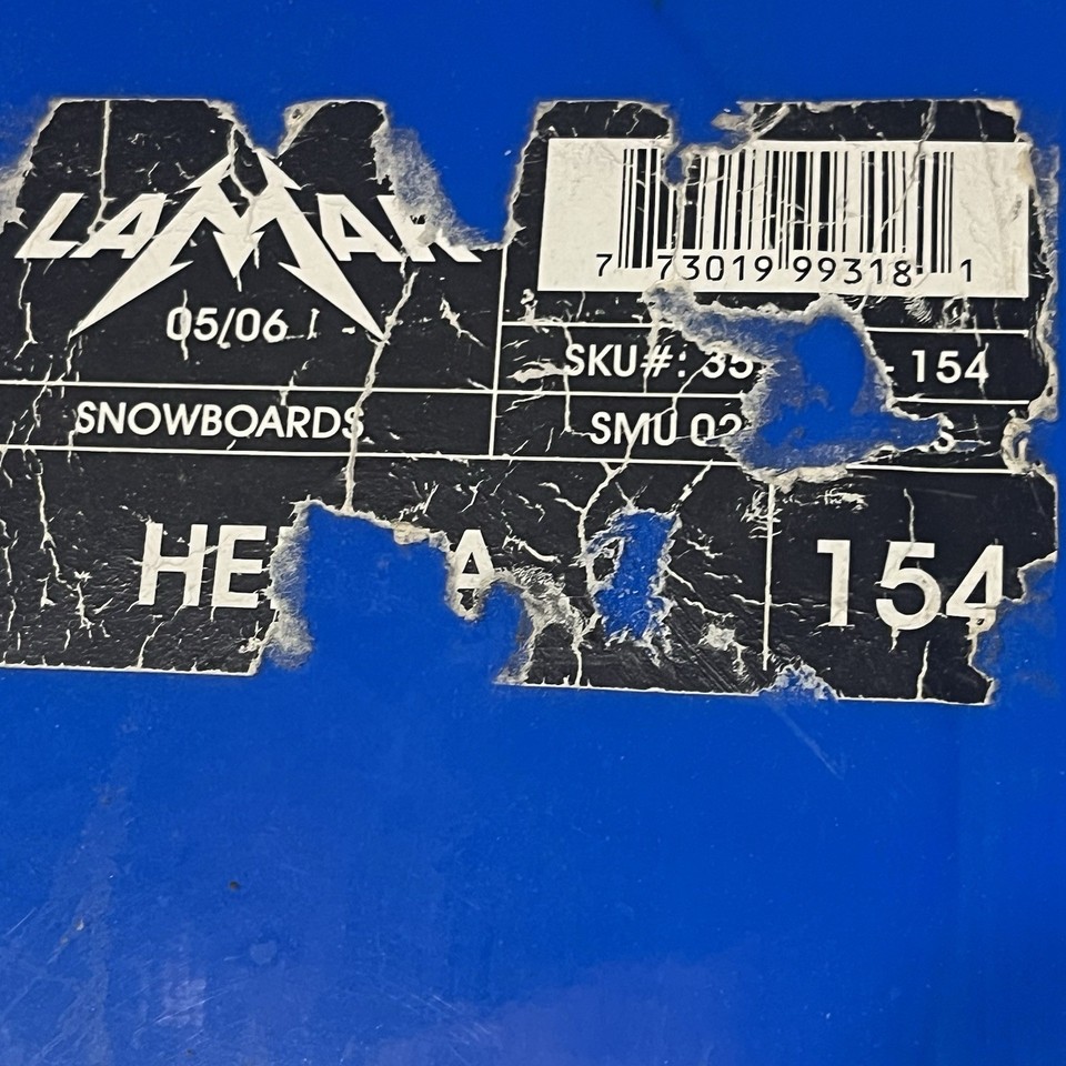 Lamar 154cm Snowboard With Bindings Mx30 Snowboarding Winter Sports ...