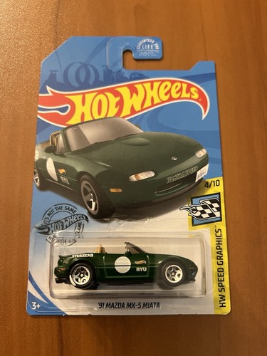 Hot Wheels Gamestop Exclusive Edition ‘91 Mazda MX-5 Miata Green ...
