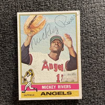 MICKEY RIVERS autograph 1976 TOPPS signed Ip card ANGELS | eBay