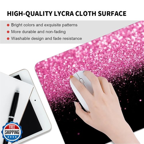 Square Mouse Pad Pink Dream Spot, Personalized Premium-Textured Custom ...
