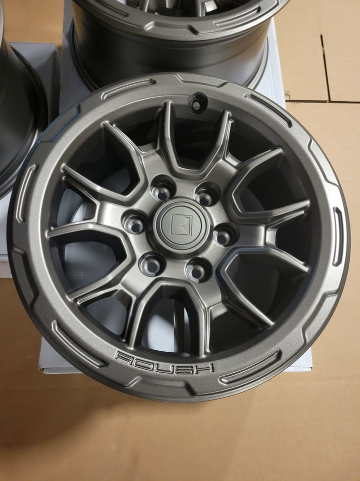 New ROUSH R Wheels Fit 2021-2025 Ford Bronco Iridium Grey 17 x 8.5 SET ...