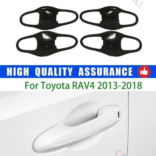 For Toyota RAV4 2013-2018 Carbon Fiber Exterior Side Door Bowl Frame ...