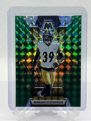 2023 Mosaic Minkah Fitzpatrick Green Prizm Parallel Card #206 PIT ...
