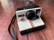 Vintage Polaroid One Step Rainbow Stripe Sx-70 Instant Film Land Camera ...