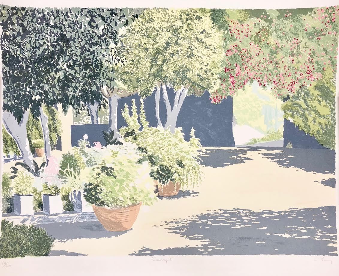 Charles Penny, "Courtyard", limited edition lithograph, hand signed | eBay
