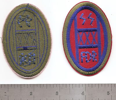 #392 US ARMY 30TH INFANTRY FDR SS OD GREEN BACK | eBay