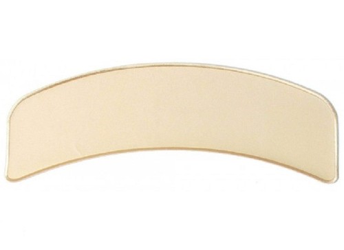 TAN 11" x 3" ARCHED BLANK sew on patch (4060) Blank Rocker Patches (H42 ...