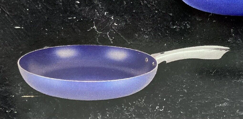 Servappetit 12" Extra Large Fry Pan, Cobalt Blue Non-Stick Oven Safe ...