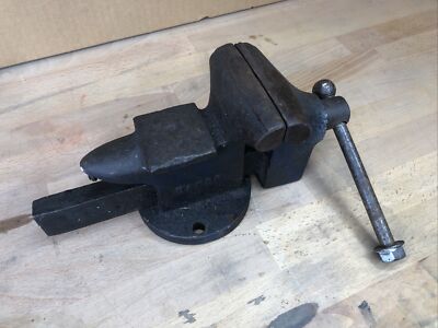 Vintage Anvil Back - Baker Work Bench Vise - 3.5" Jaws - USA Blue Paint ...