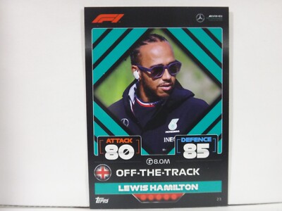 Lewis Hamilton OFF THE TRACK #23 Topps F1 Turbo Attax 2022 Formula 1 NM ...
