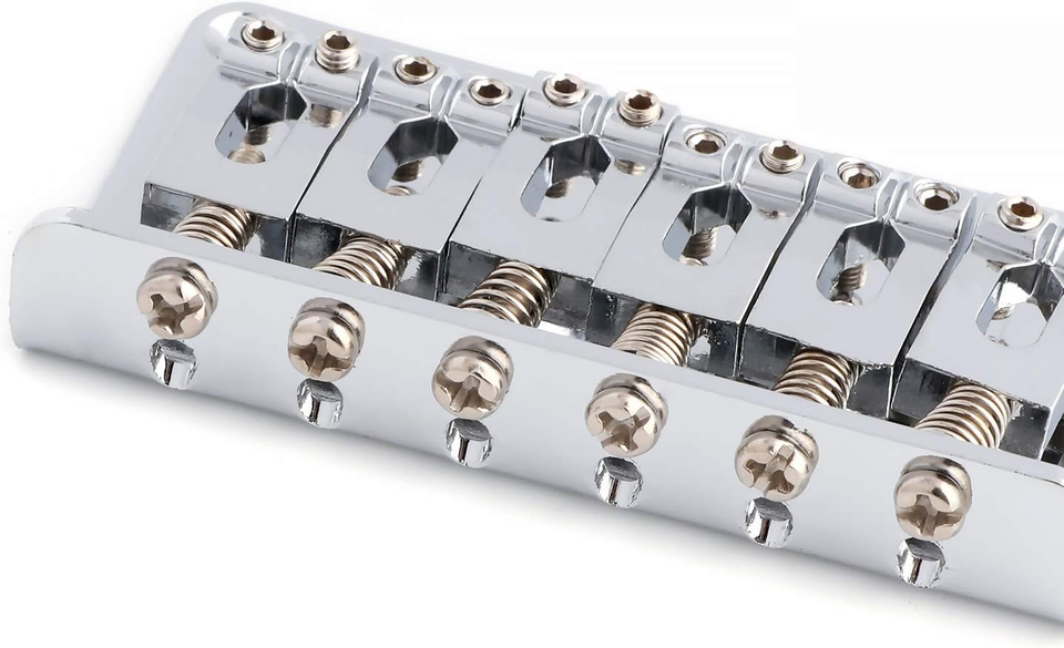 Chrome Guitar Top Load Hardtail Fixed Bridge Fit Fender Stratocaster ...