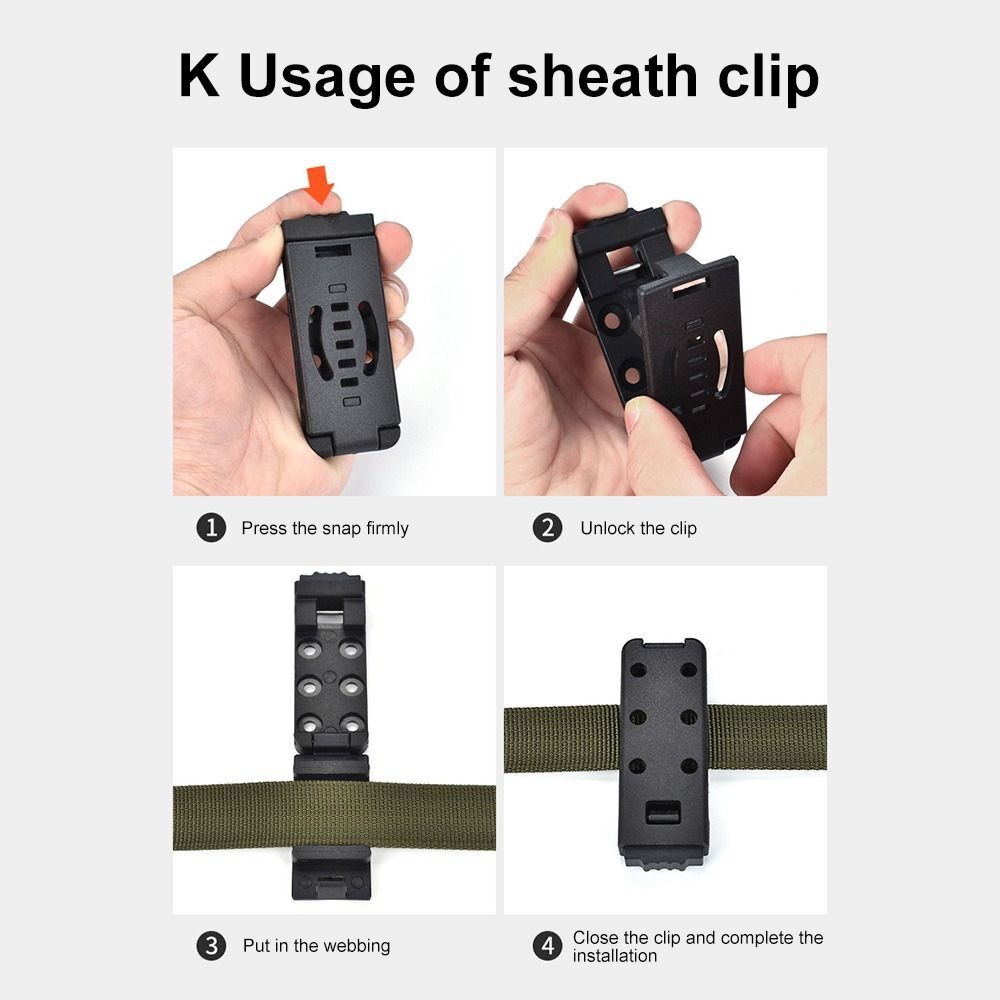 Screw Sheath Outdoor Tool Clip Nylon Belt Clip Combat Loop Holster Belt ...