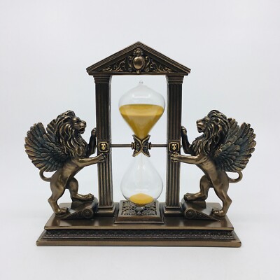 Winged Lions Bronze Gold Color Sand Timer Hourglass | eBay