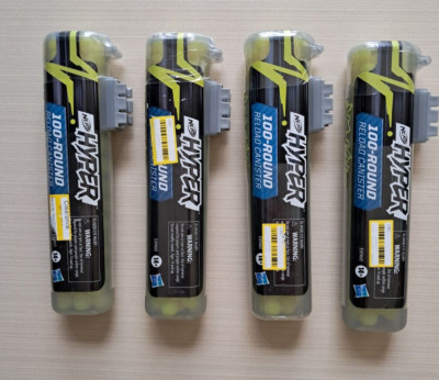 Nerf Hyper 100-Round Reload Canister X 4 (Bundle) + 2 FREE 630509957088 ...