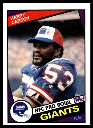 1984 Topps Football Card Harry Carson New York Giants #314 EX-MT+ | eBay