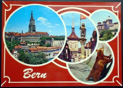 Multiple Views of Historic Bern, Capital of Switzerland, Statues ...