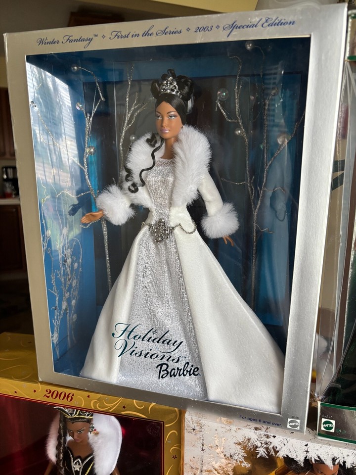 2003-2009 Black (African American) Special Edition Holiday Barbies (NEW ...