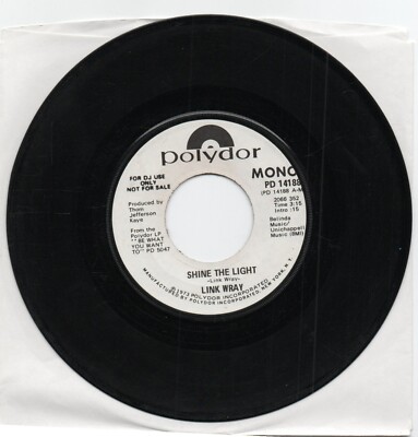 Link Wray Shine The Light on Polydor Promo 45 Free Shipping | eBay