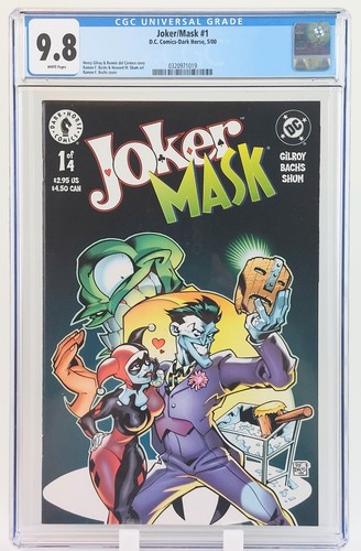 Joker/Mask #1 CGC 9.8 Joker Harley Quinn Mask DC Dark Horse Crossover ...