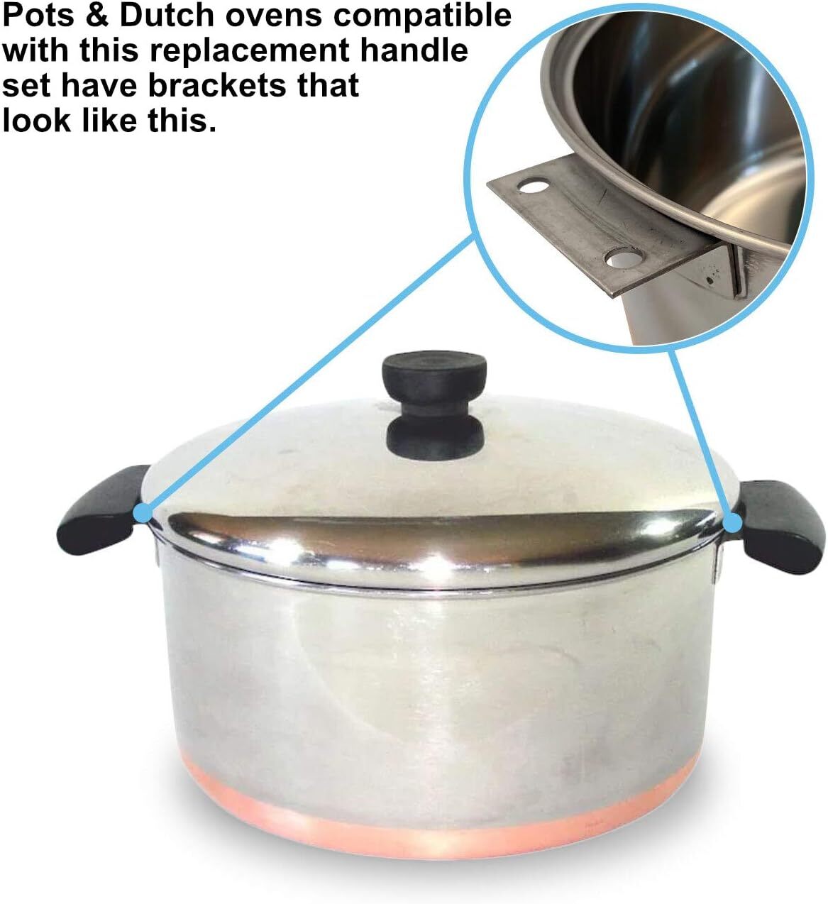 Replacement Vintage Revere Ware Pot/dutch Oven Handle Pair (2-screw) | eBay