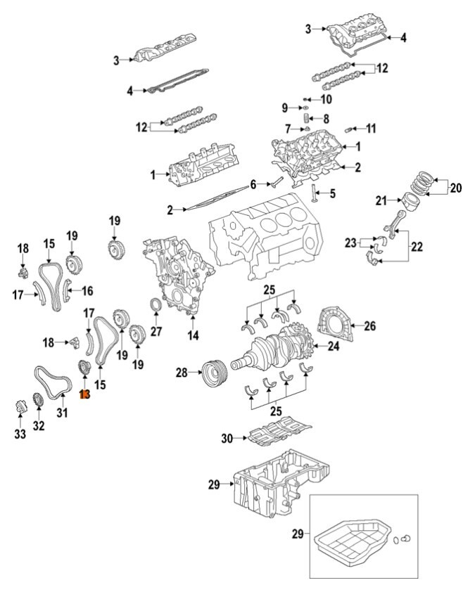 Genuine Crankshaft Sprocket 2018-24 GENESIS HYUNDAI 2014-24 KIA V6 ...
