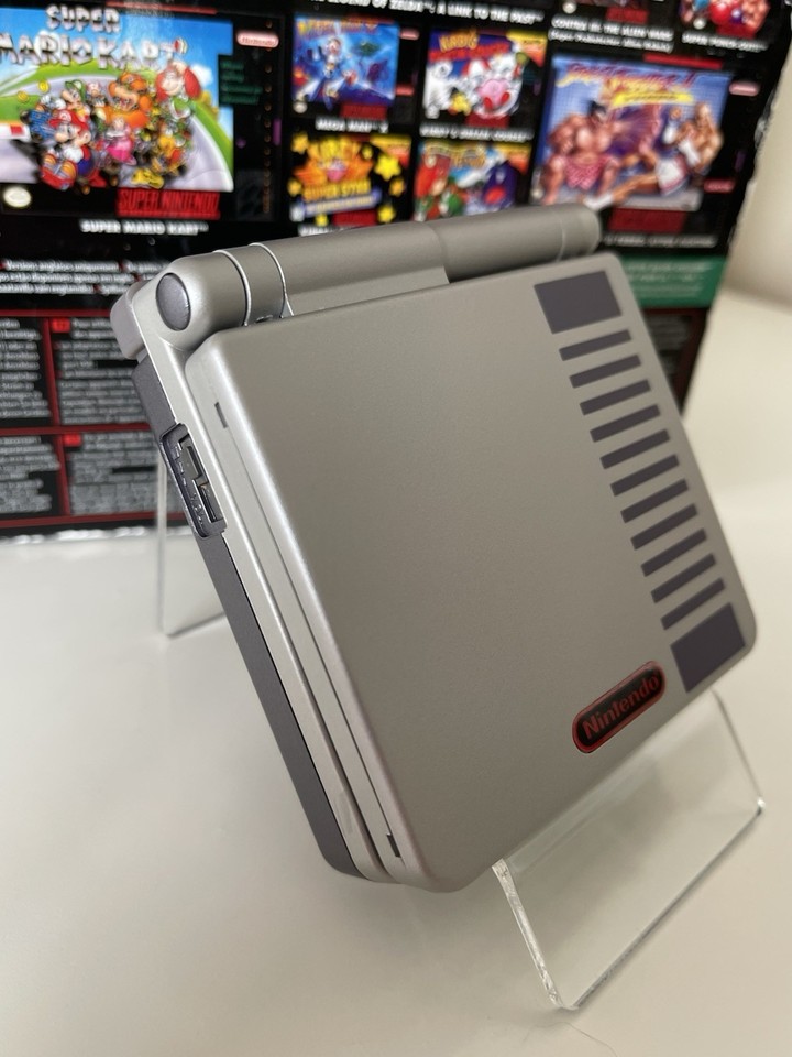 Gameboy Advance SP NES With IPS V5 Screen + 950mha Battery Mod | eBay UK