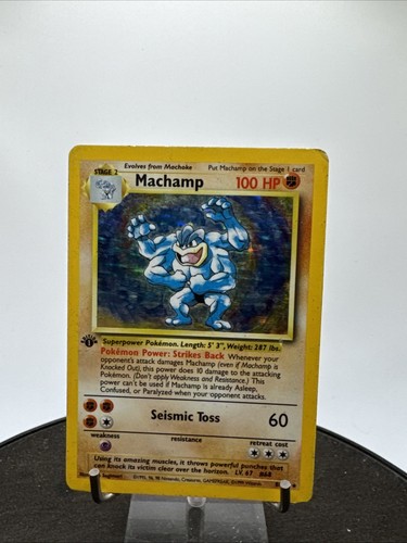 Machamp 8/102 1st Edition Holo Base Set Pokemon Card | eBay