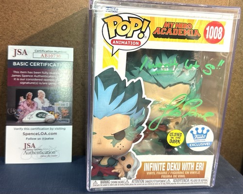 Infinite Deku w/ Eri Glow Funko Pop #1008 MHA Vaulted COA Signed ...