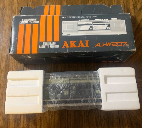 Vintage Akai AJ-W207 AM/FM Double Cassette Boombox – Original Box And ...