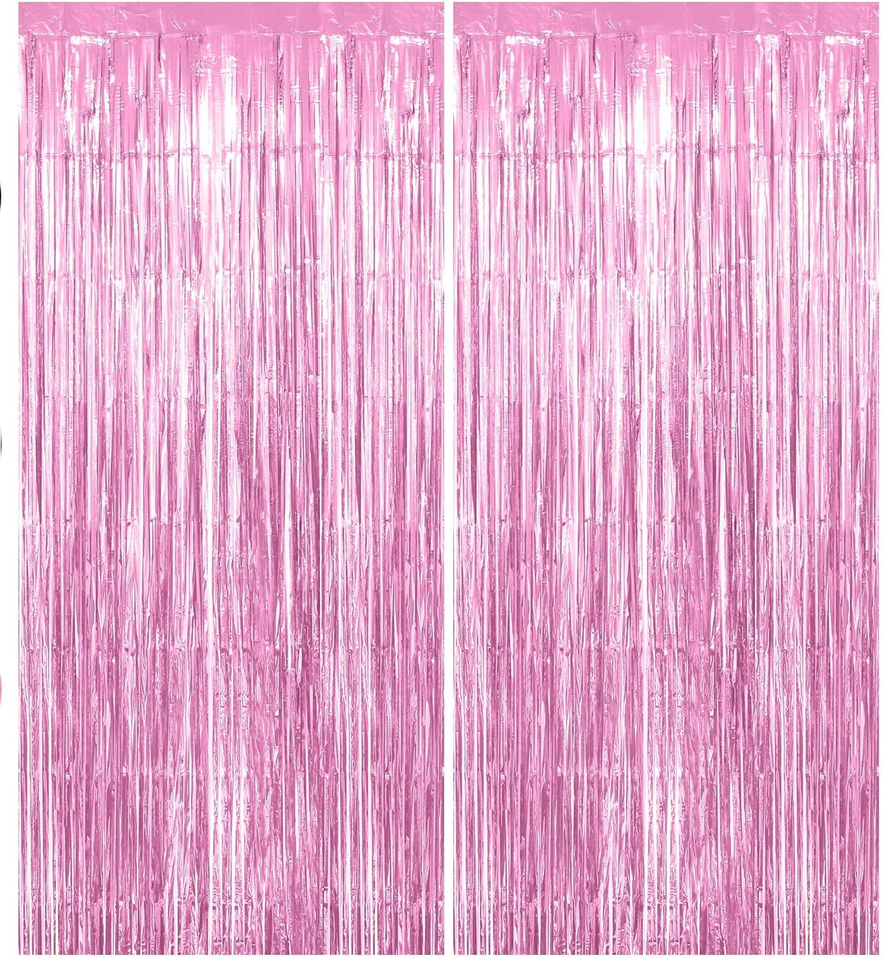 Foil Curtains, Photo Booth Backdrop Tinsel Curtain Streamer for ...