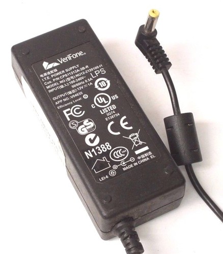 Verifone KEC35-3D -0.9 AC Power Supply Adapter Charger Output 12V DC 1A ...