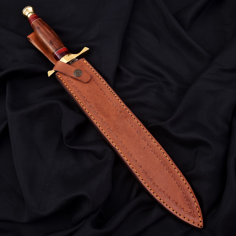 Custom HandMade Arming Knight Damascus Sword - Hand Forged Damascus ...