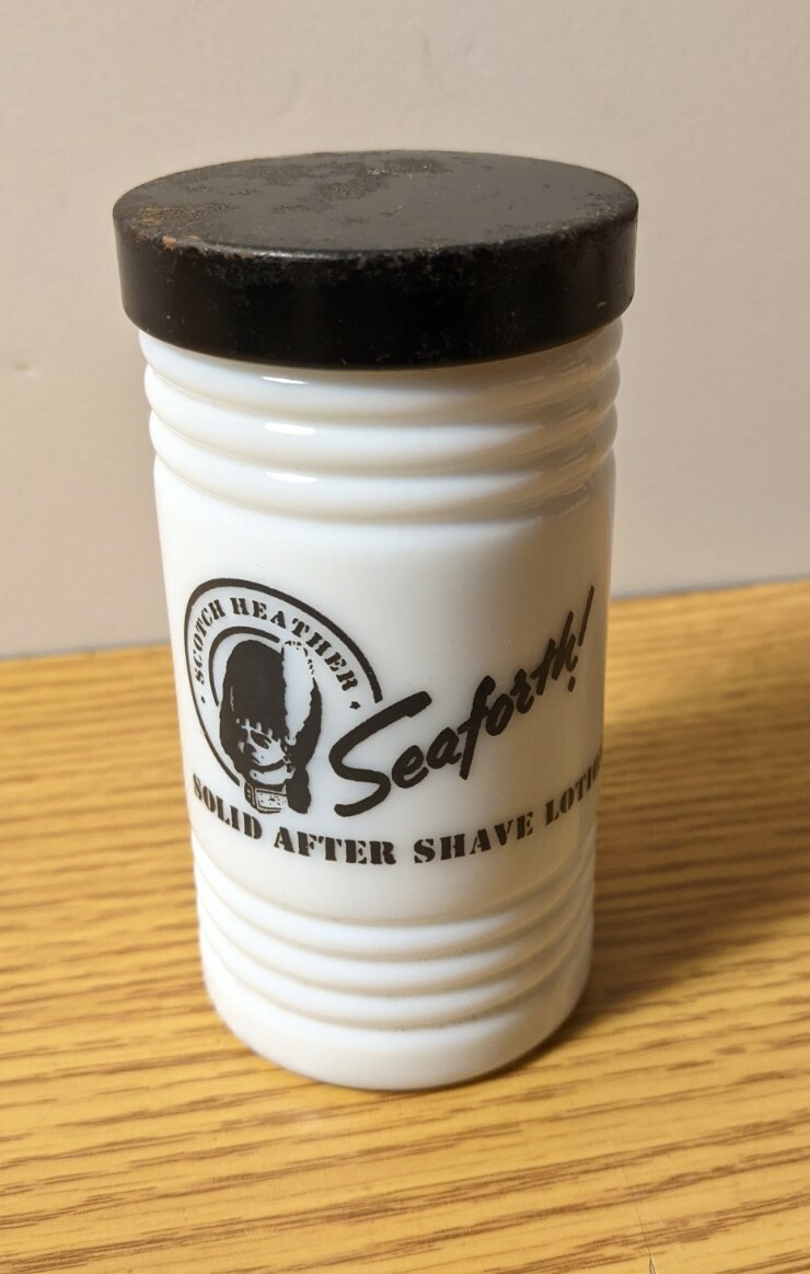 Vintage Scotch Heather Solid After Shave Lotion by SEAFORTH! Bottle Jar ...