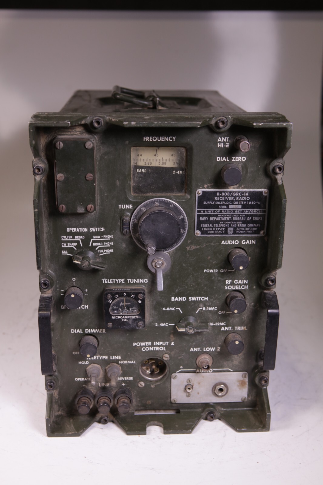 Military Radio Receiver USMC R-808 / Grc-14 Navy | eBay