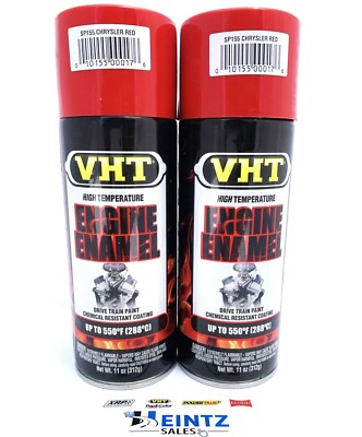 VHT SP155 Engine Enamel High Heat, Drive Train Paint, Chrysler Red (2 ...