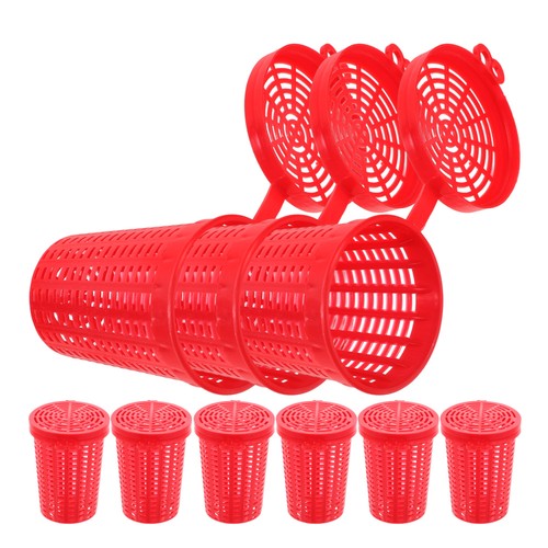 10 Pcs Bait Cup Fishing Traps Outdoor Basket Lure Feeder Cage for | eBay
