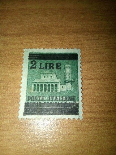 Francobollo Lire 2 su Cent. 25 sovrastampa "Poste Italiane", R.I.S. | eBay