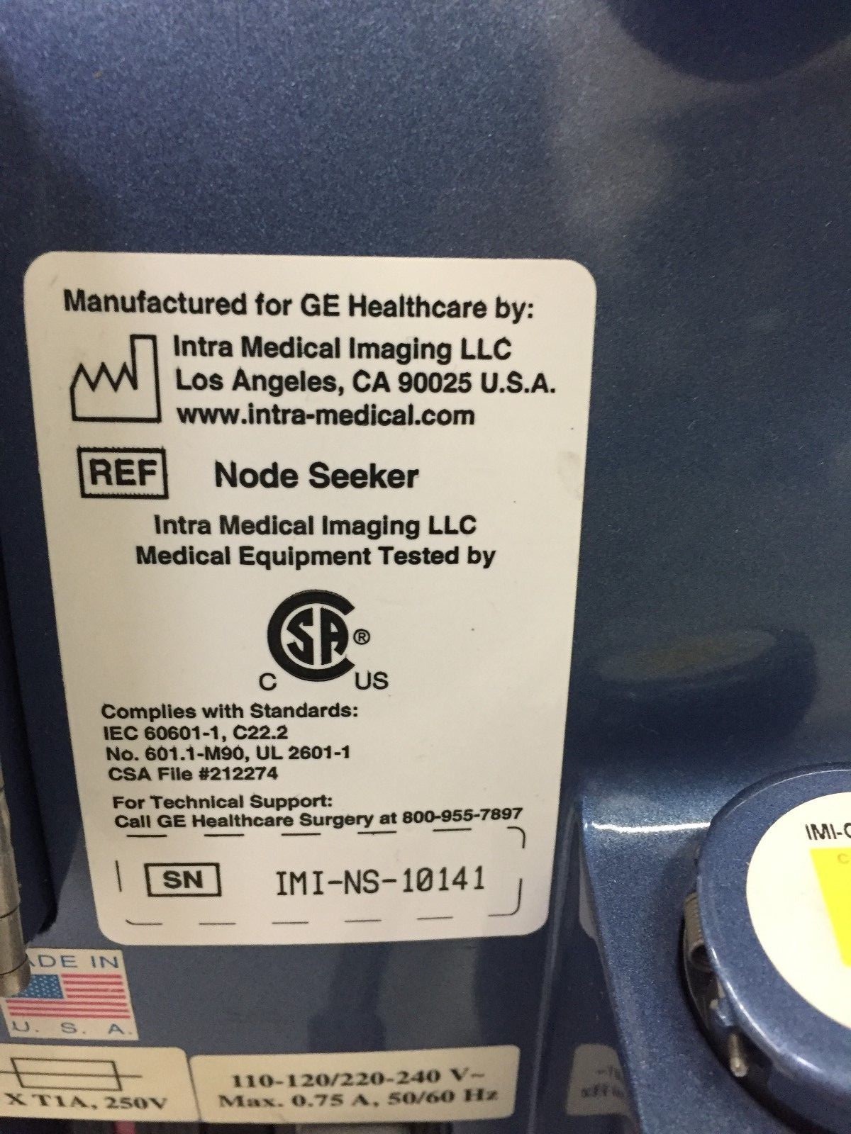 IMI Node Seeker Gamma Imaging Detector NO PROBES.CUSTOM HARDSHELL ...