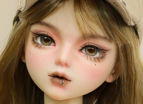 BJD Doll 1/3 Girl Ball Jointed Face Makeup Wig Clothes Shoes Hat Full ...