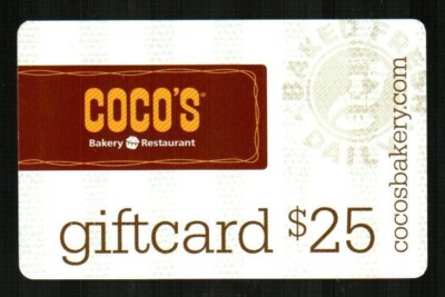 COCO'S BAKERY RESTAURANT Collectible Gift Card ( $0 - NO VALUE ) | eBay