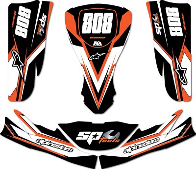 Intrepid OK1 Praga KART ART sticker kit SPY STYLE / graphics / decals ...