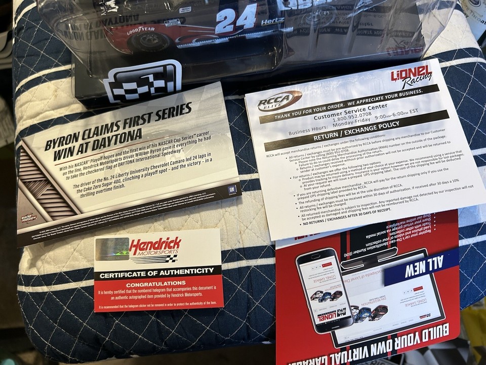 NASCAR Raced Version Die Cast 1/24 Scale 2020 Race Winner Standard ...